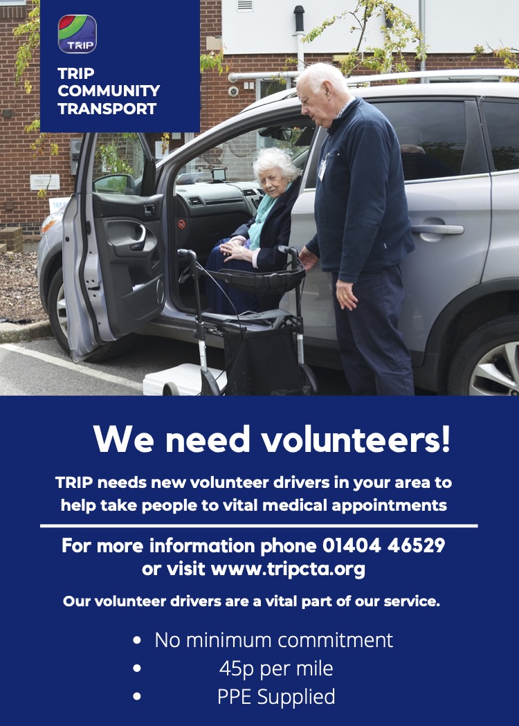 TRIP Community Transport needs new volunteer drivers (expenses paid ...